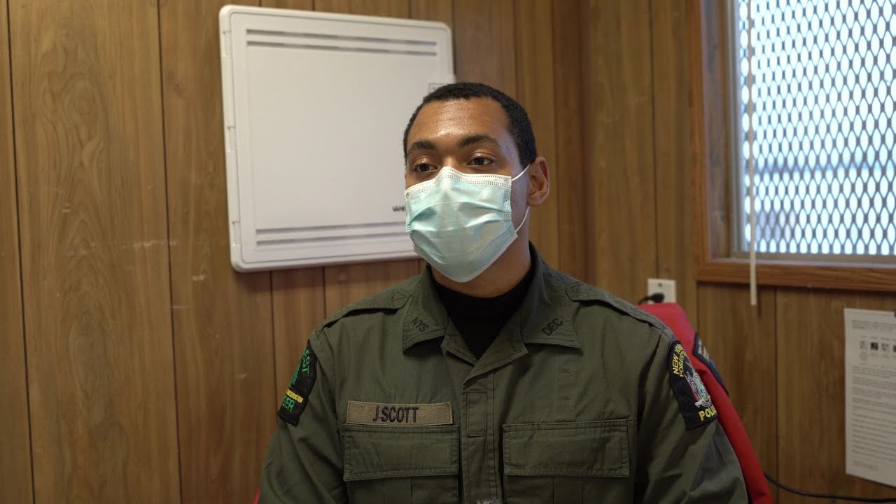 NYS Forest Ranger John Scott - Jones Beach Vaccination Pod (January 27 ...