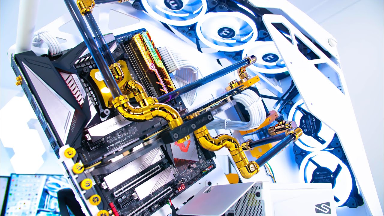 $4500 Ultimate High End Water Cooled Gaming PC Build | Crazy Time Lapse ...