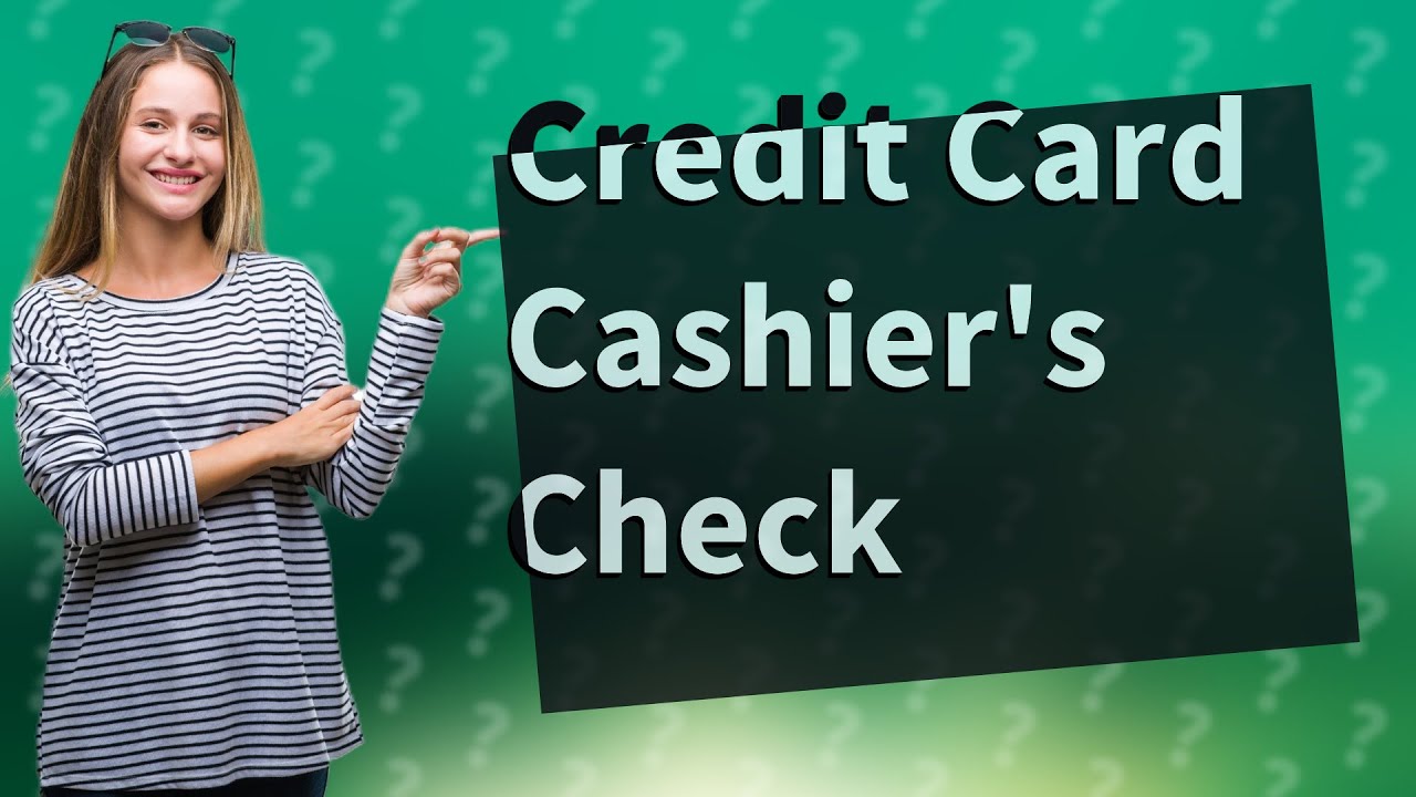 Can you use a credit card to get a cashier's check at Walmart? - YouTube