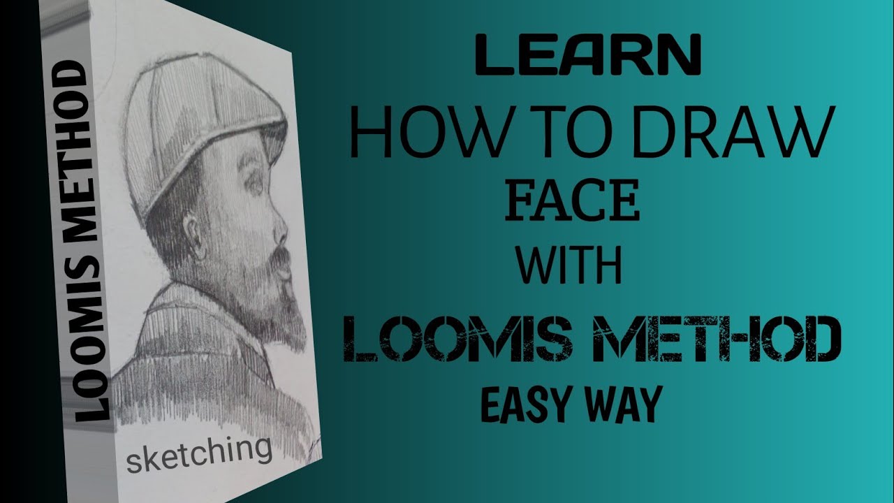 Draw a face from Loomis method for practice for beginners 💜💜 - YouTube