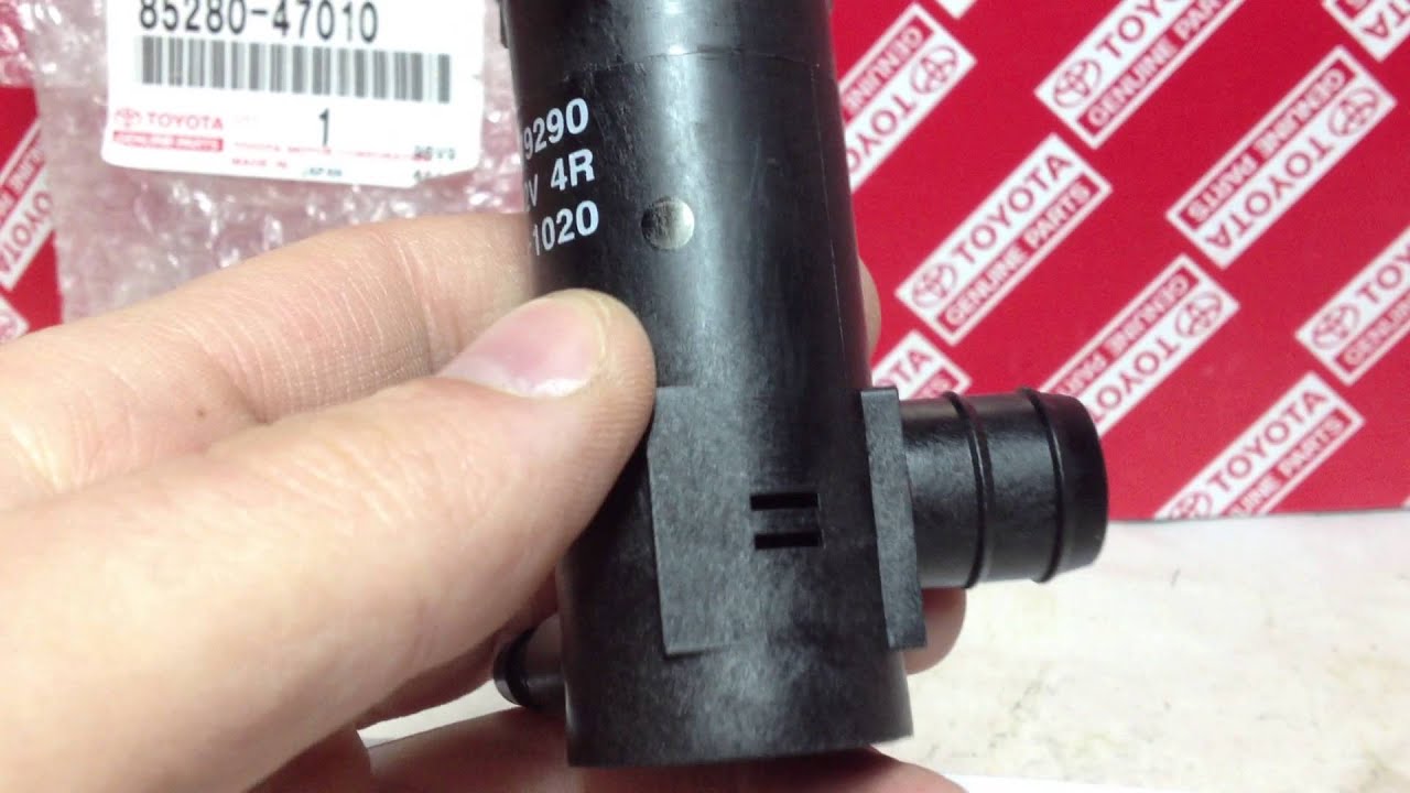 8528047010 85280-47010 Насос омывателя фар Toyota Lexus - YouTube