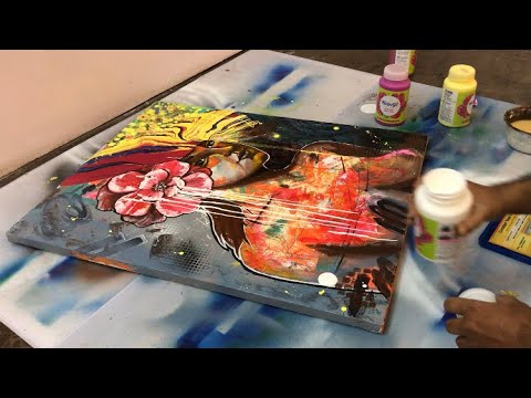 How to draw abstract painting | Step by step abstract painting ...