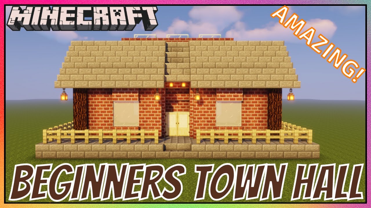 How to make a TOWN HALL | MINECRAFT | - YouTube