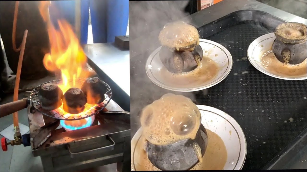TANDOORI KULLAD CHAI | Mumbai Famous Tea Point | Extremely Hot Chai ...