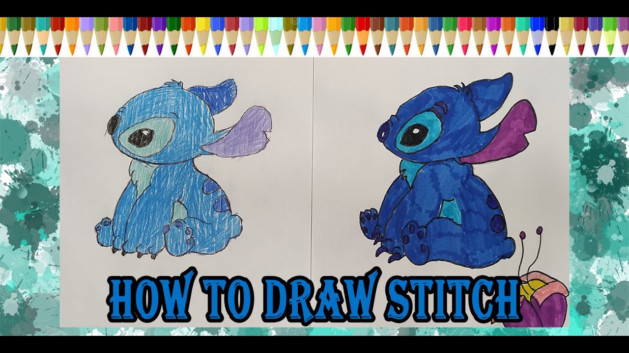 Πως ζωγραφίζουμε τον Stitch #stitch #ζωγραφική # ...