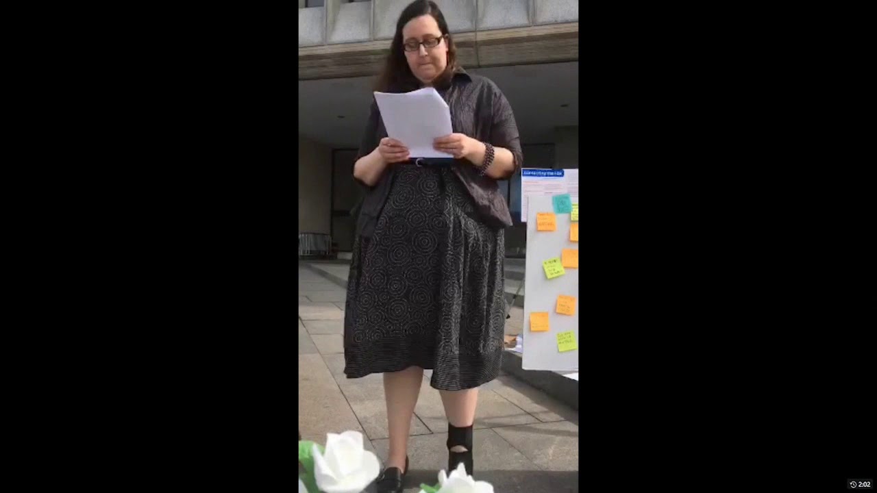 Julia Bascom's Remarks at DC Wait In to #StopTheShock - YouTube