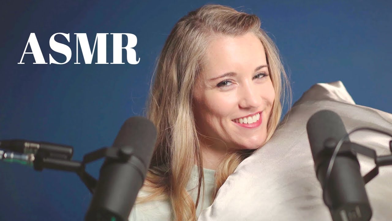 Hugging and Rubbing Satin Pillows ASMR - YouTube