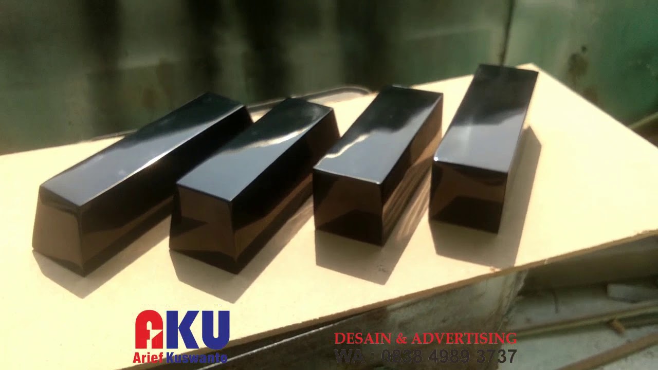 Resin hitam tatakan trophy. - YouTube