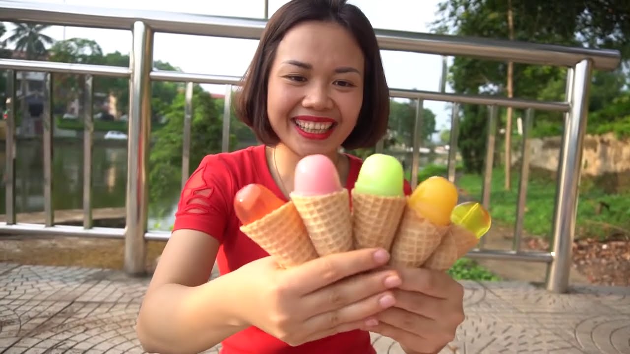 Ice Cream Song Color Song, Learn Colors with Jelly Ice Cream Action ...