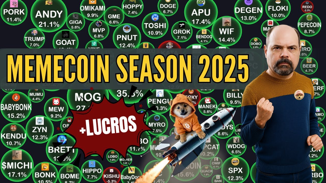 MEMECOIN SEASON 2025 LIGANDO AS TURBINAS - YouTube