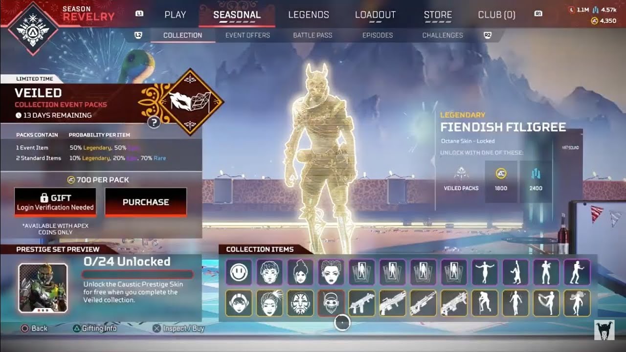 FULL Veiled Collection Event - Apex Legends Caustic Prestige - YouTube