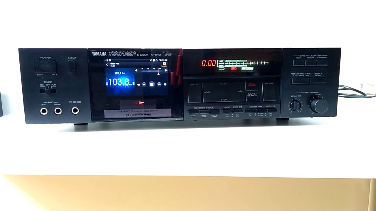 Yamaha K-640 RS - MP3 TapeLess Deck Project - YouTube