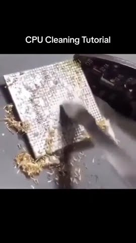 CPU Cleaning Tutorial #pc - YouTube