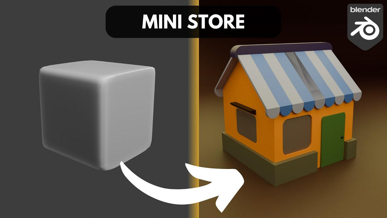 Create a Simple Store in Blender - YouTube