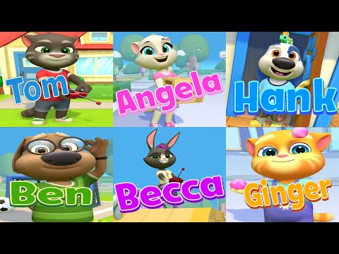 All 6 Characters Unlocked Ginger Finally Unlocked | My Talking Tom Friends 2 New Christmas Update