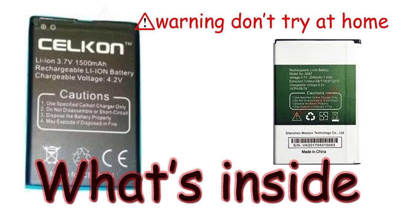 What is inside the mobile battery - YouTube
