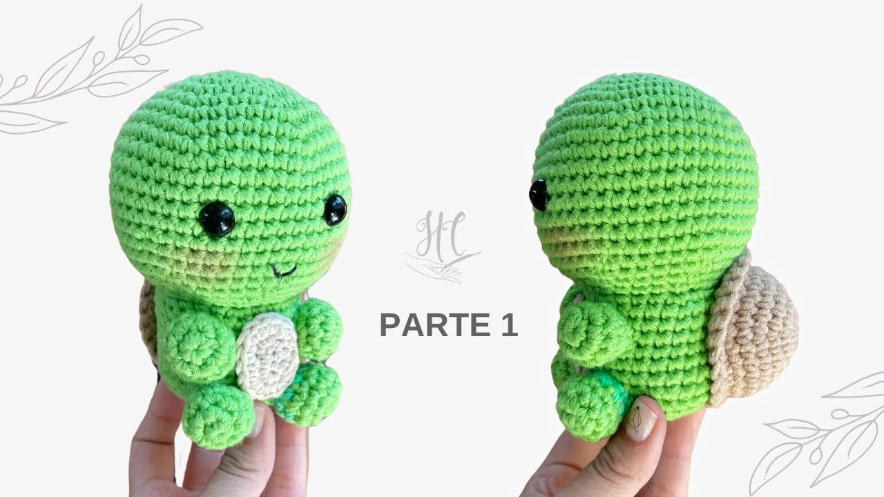 Tortuga Amigurumi PARTE 1: paso a paso | Tutorial Hebras Crochet - YouTube