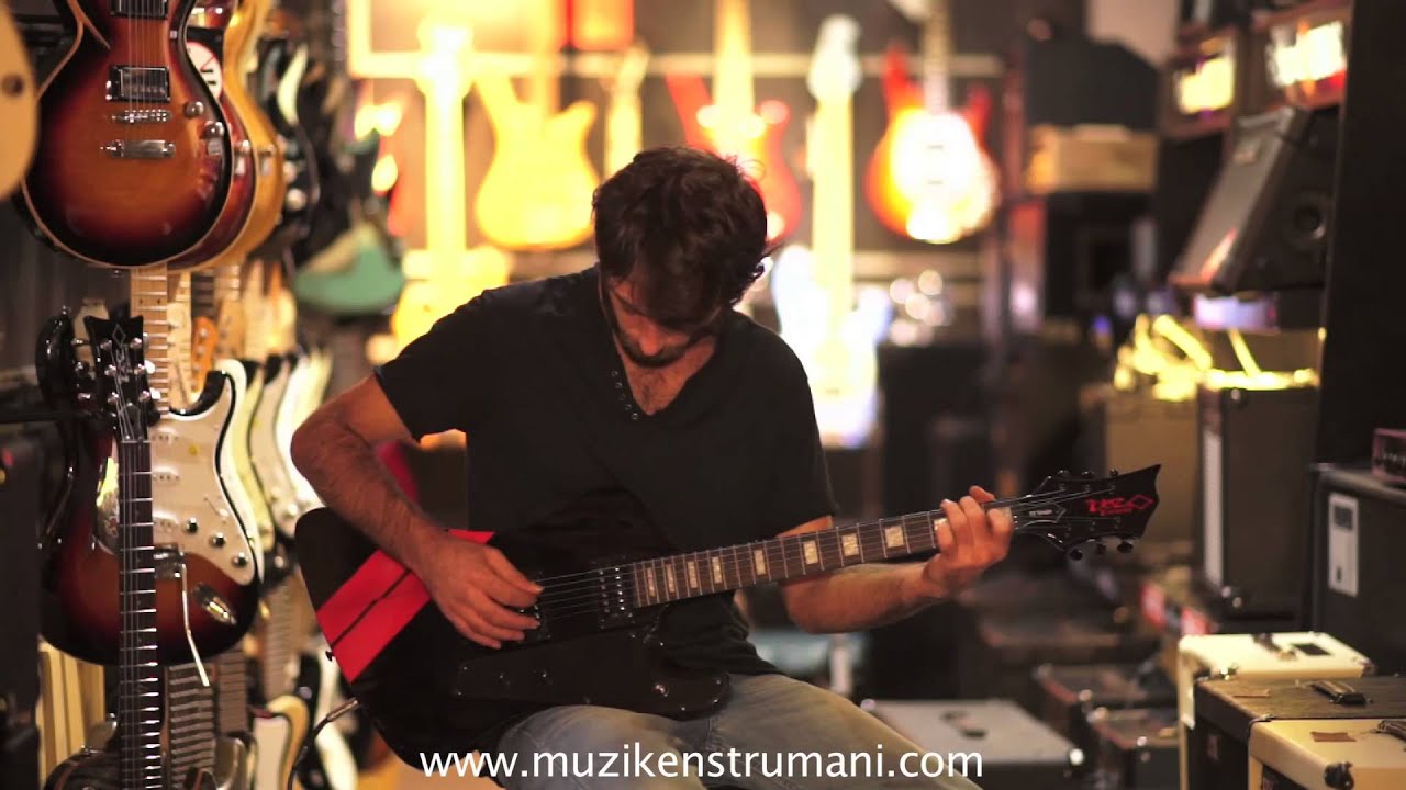 DBZ Hailfire HFRST-BKRS Red Stripes Elektro Gitar - YouTube