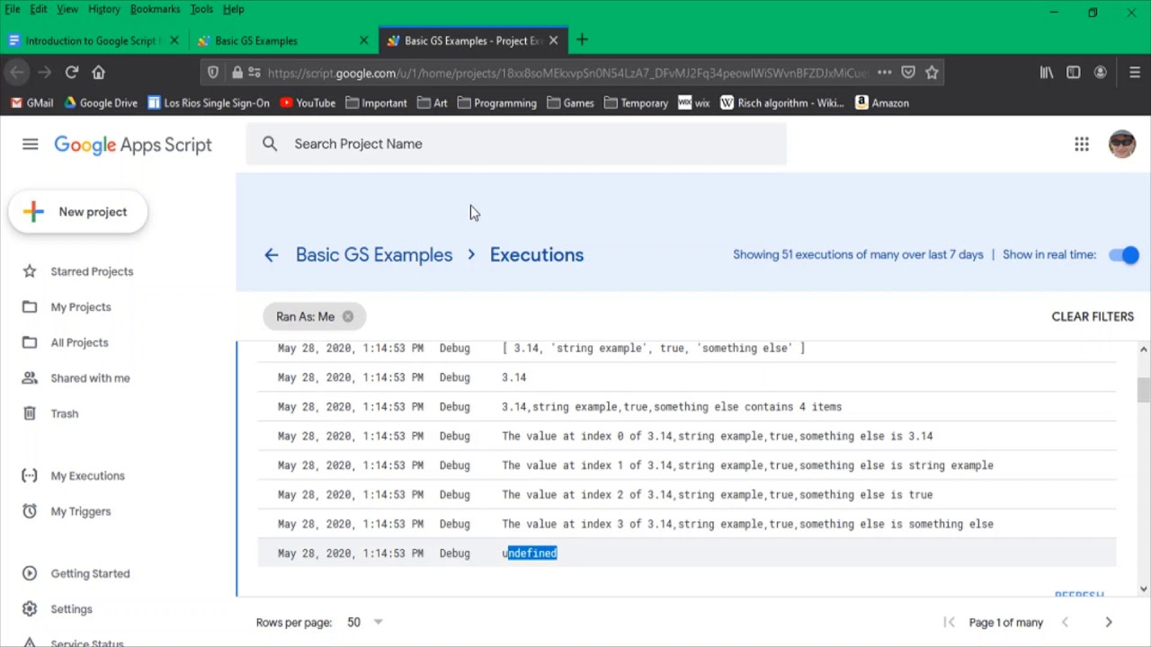 Arrays in Google Script - YouTube