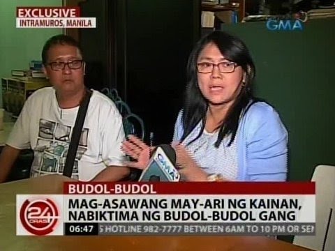 24Oras: Mag-asawang may-ari ng kainan, nabiktima ng budol-budol gang ...