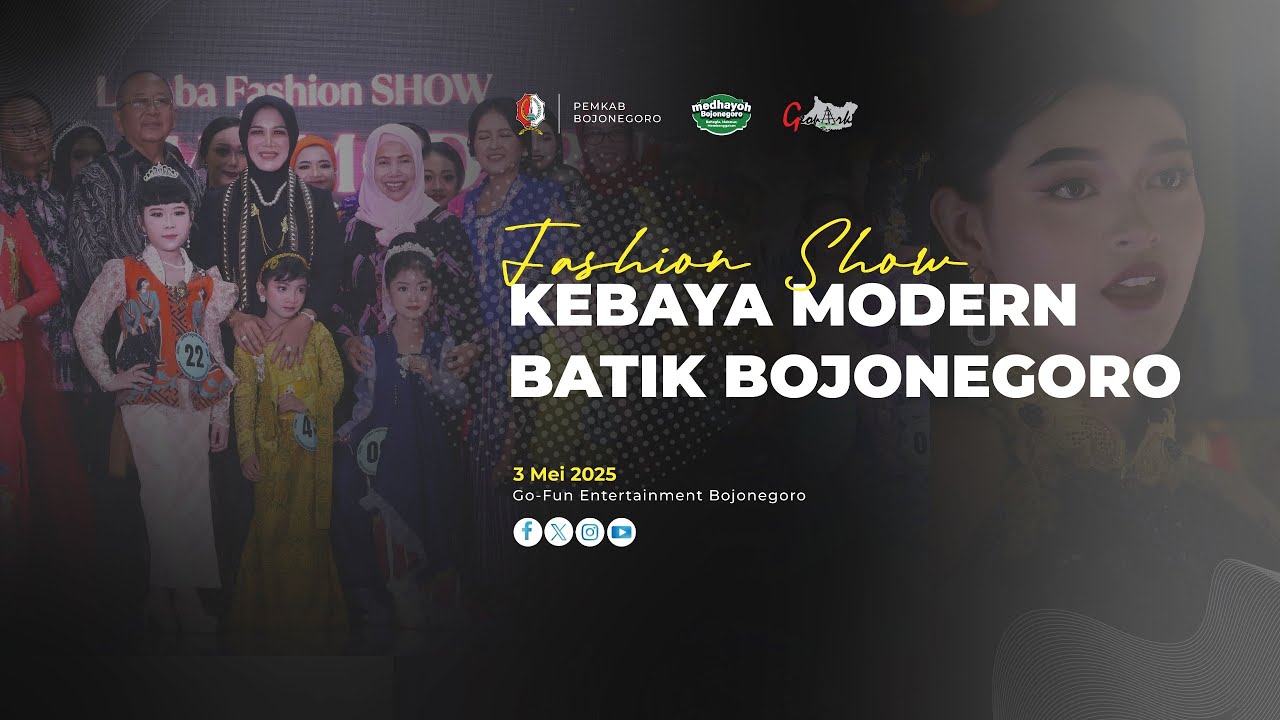 Gemerlap Fashion Show Kebaya Modern, Wabup Nurul Azizah Kenalkan Kebaya ...