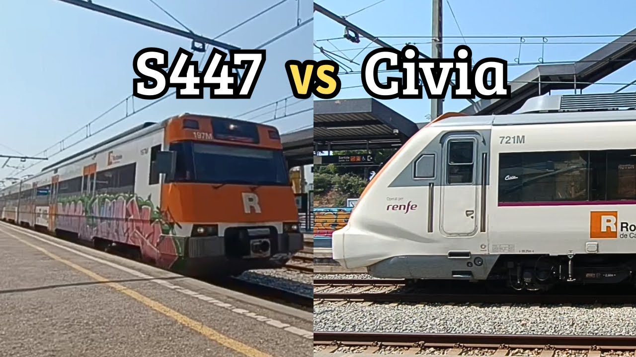 Diferencias entre los trenes Civia y serie 447 Renfe Cercanías Rodalies ...