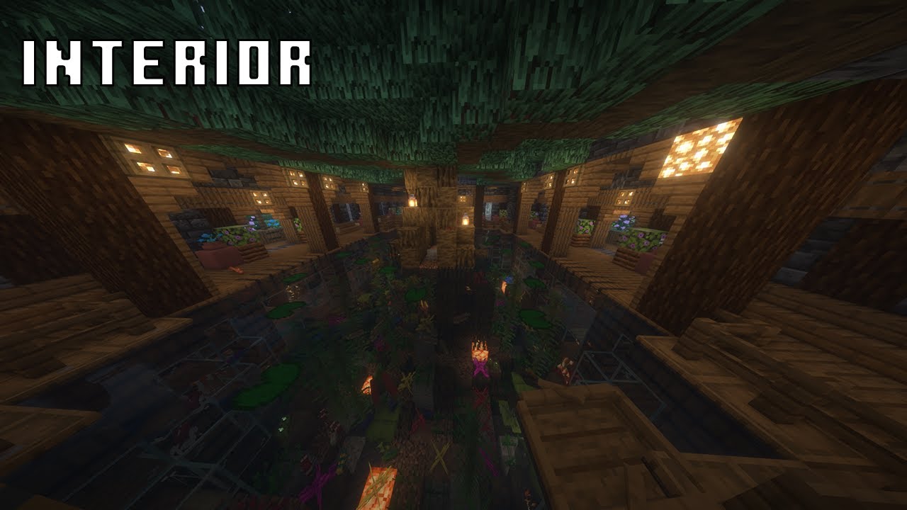 Minecraft: Medieval Community Hall With Stunning Indoor Pond I Interior ...