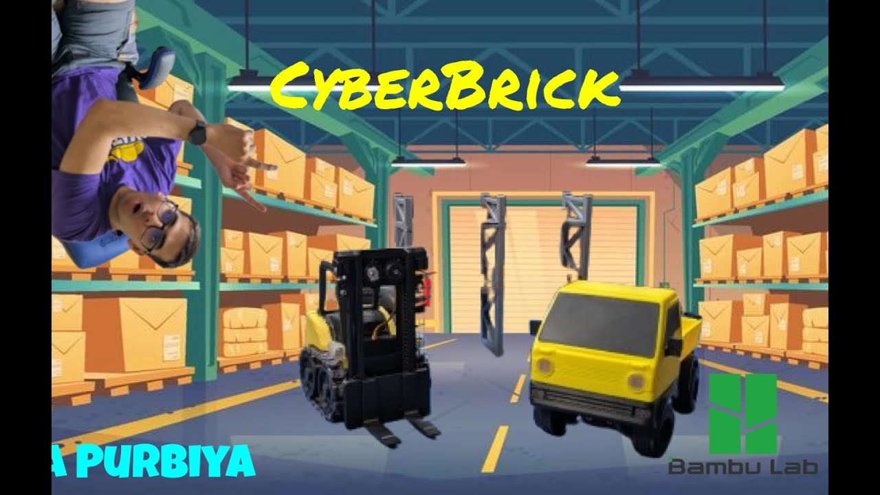 I Got Mini Forklift Certified With Cyber Bricks 🚜 | Bambu Lab ...