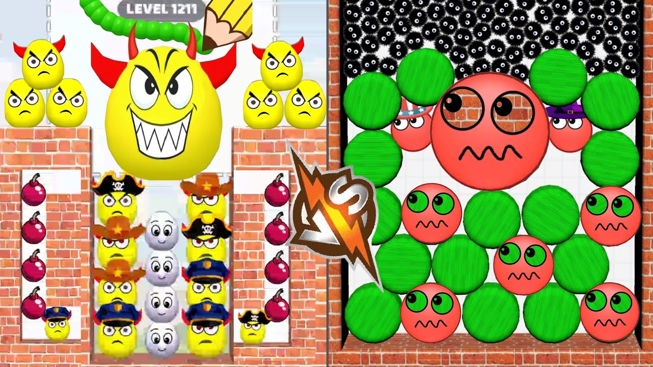 DRAW TO SMASH vs HIDE BALL - All Levels New UPDATE Satisfying Double ...