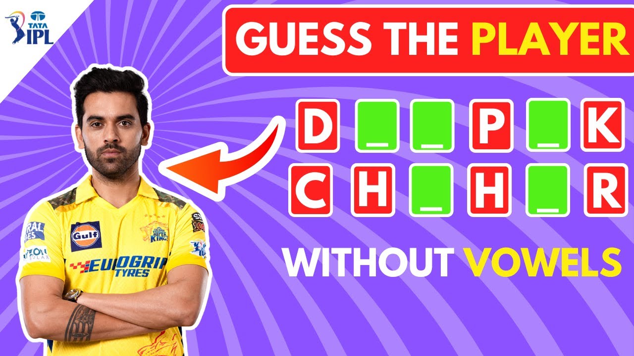 Guess The IPL Bowlers With Missing Letters | IPL Quiz | IPL 2024 - YouTube