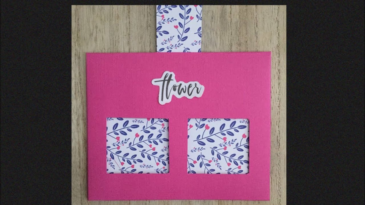 TUTO SCRAP Windows Slider Card 2 fenêtres - YouTube