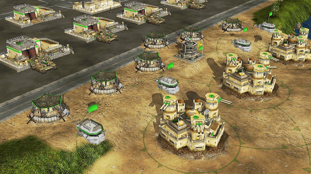 GLA FORTRESS + CHAOS vs 3 USA Air Force - Command & Conquer Generals ...