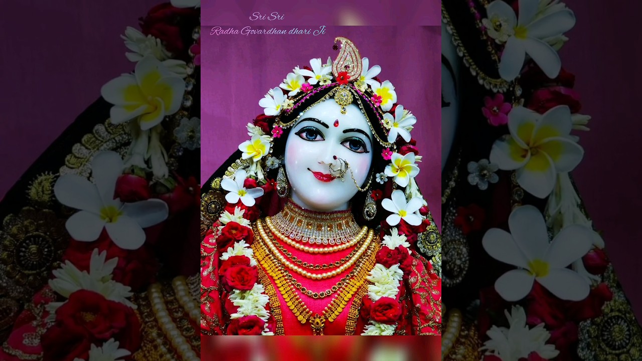 wonderful Sringar darshan. sri Sri Radha govardhan dhari ji. #krishna # ...