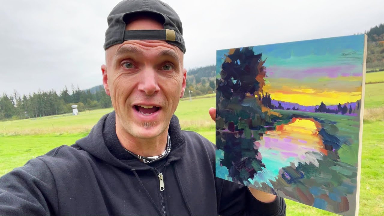 30 Minute Miracle or Mistake!? Still Waters Acrylic Painting Process ...