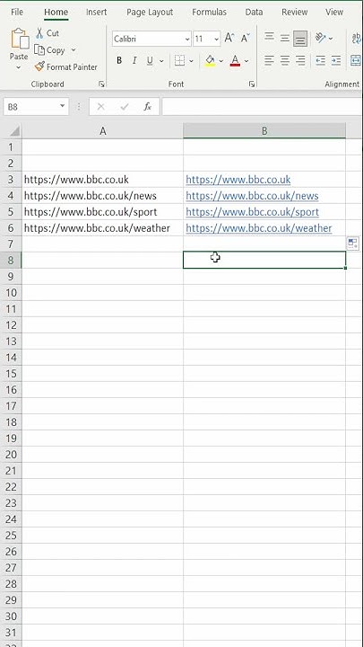 HYPERLINK in Excel - Make a URL Clickable in Excel #shorts - YouTube
