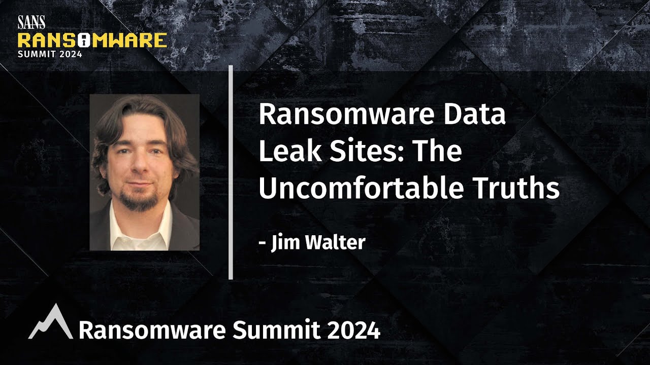 Ransomware Data Leak Sites: The Uncomfortable Truths - YouTube