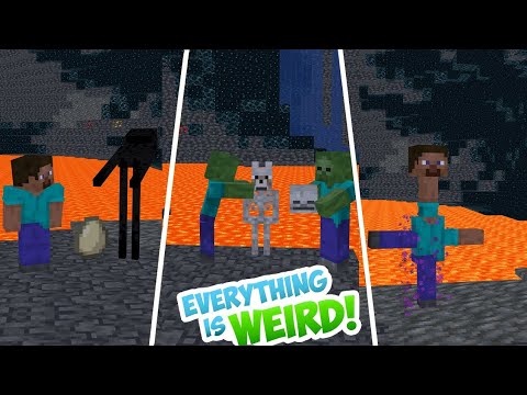 Minecraft But Everything Is Weird - Minecraft Compilation - YouTube