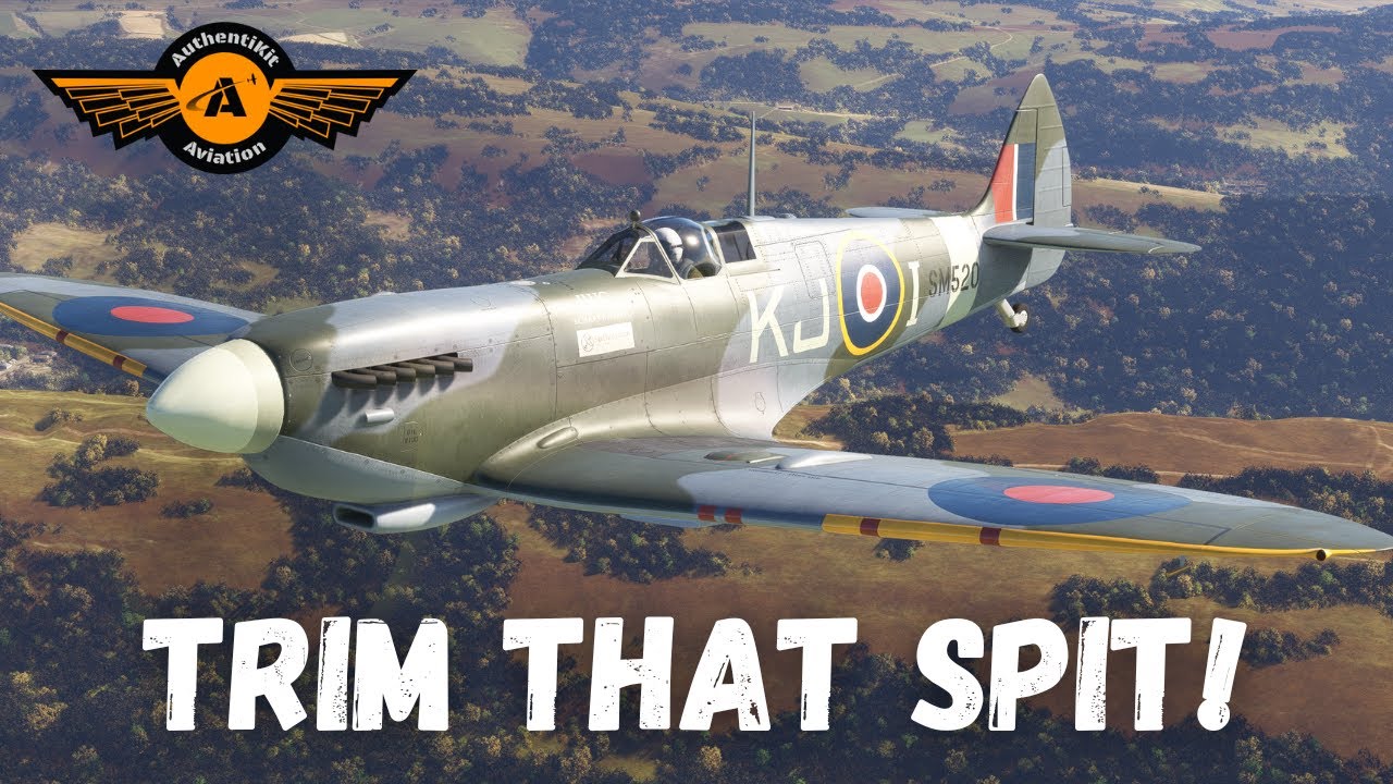 Spitfire MkIX flight + AuthentiKit controls - Compton Abbas to Llanbedr ...