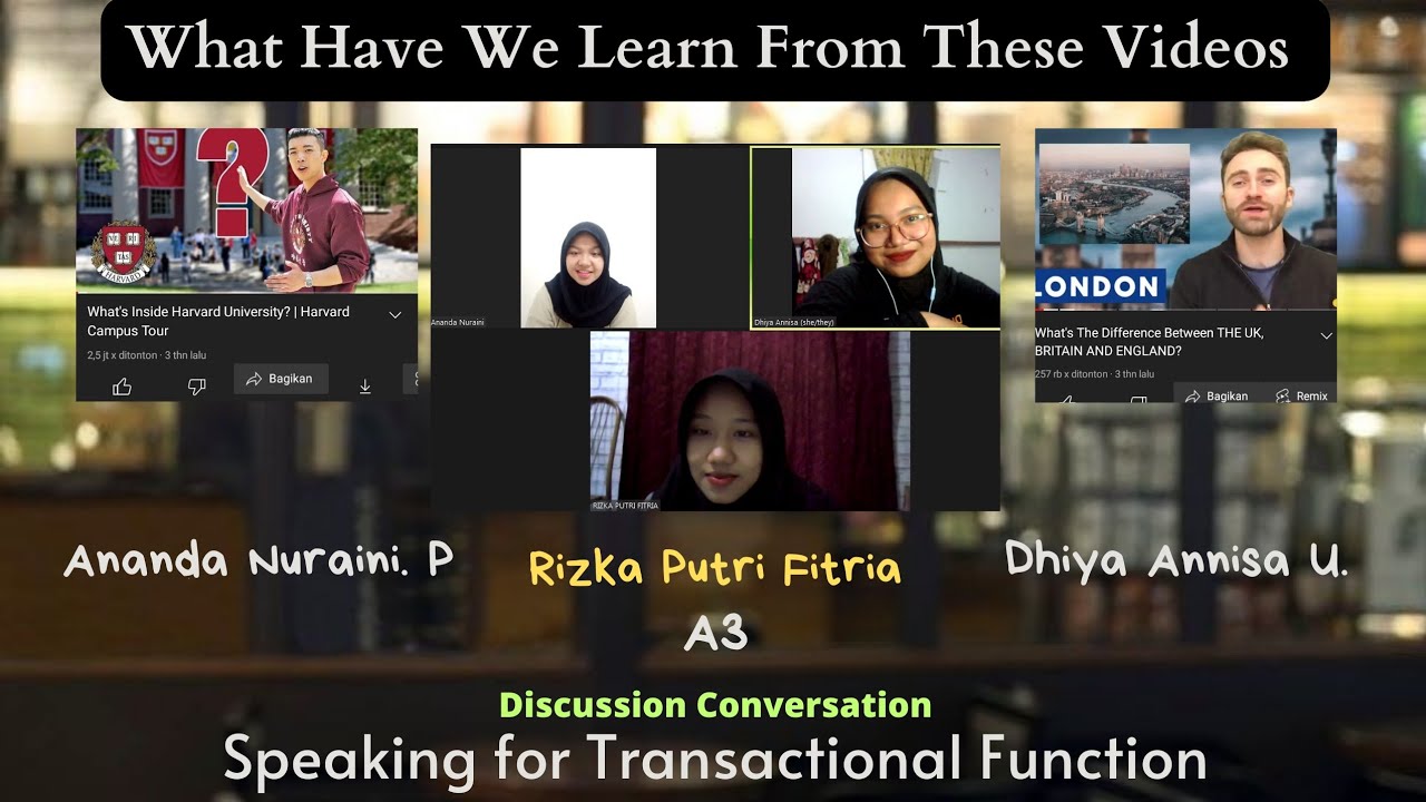 Let's Talk About What Have We Learn|Group Conversation - YouTube