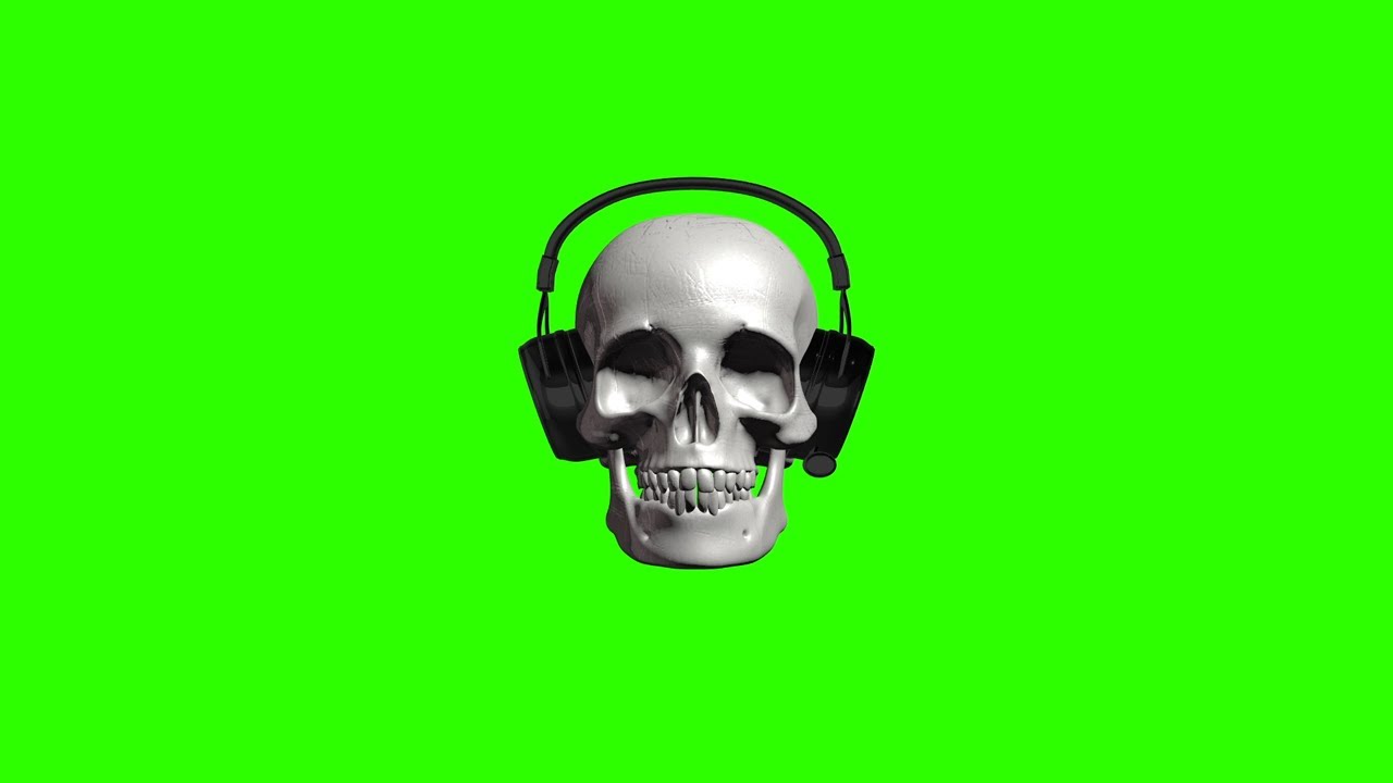 Rotating Skull #2 / Green Screen - Chroma Key - YouTube