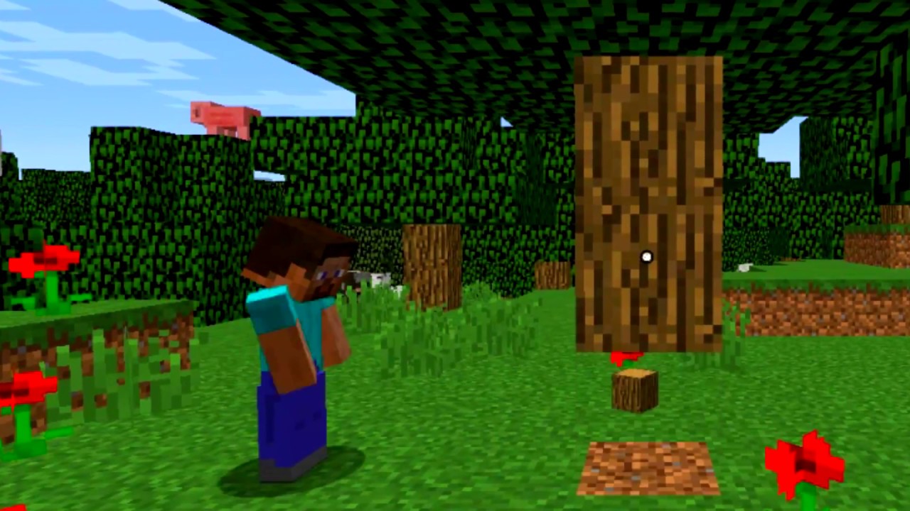 Steve likes to break wood! - YouTube