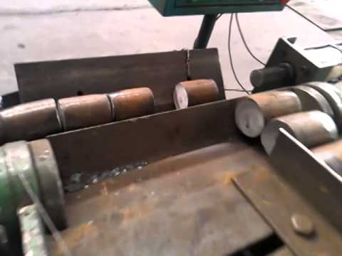 forging steel bars with automatic feeding - YouTube