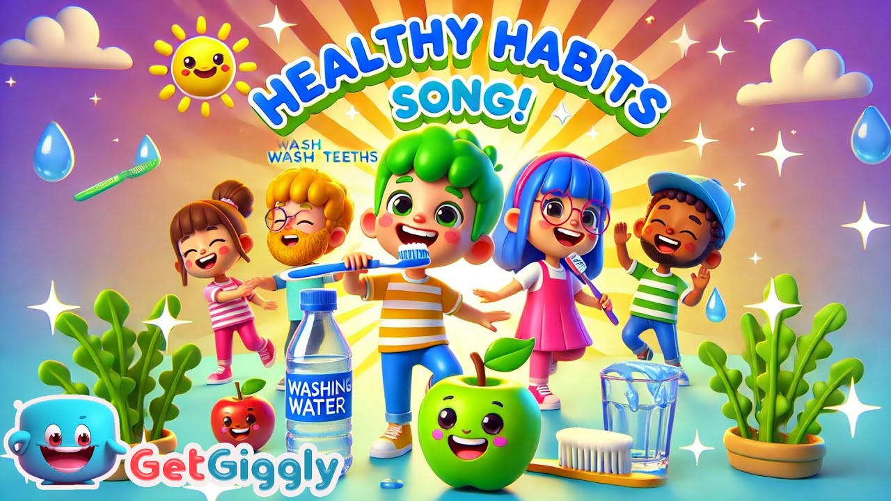 Healthy Habits Song for Kids |Brush, Wash, Eat, Sleep & Play ...