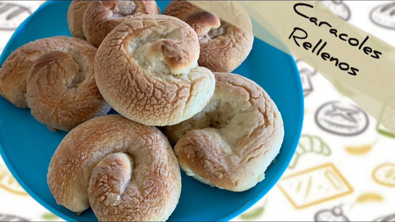 🔥Caracoles rellenos variedad de pan dulce Mexicano - YouTube