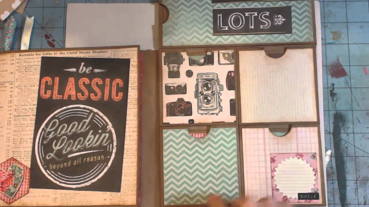 Scrapbook folio - Style 4 - YouTube