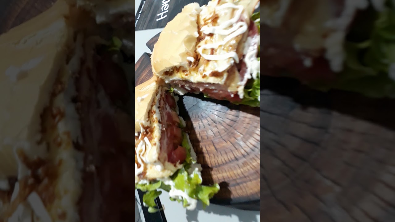 Lanche americano HAMBURGUERIA ALFA 33 - YouTube