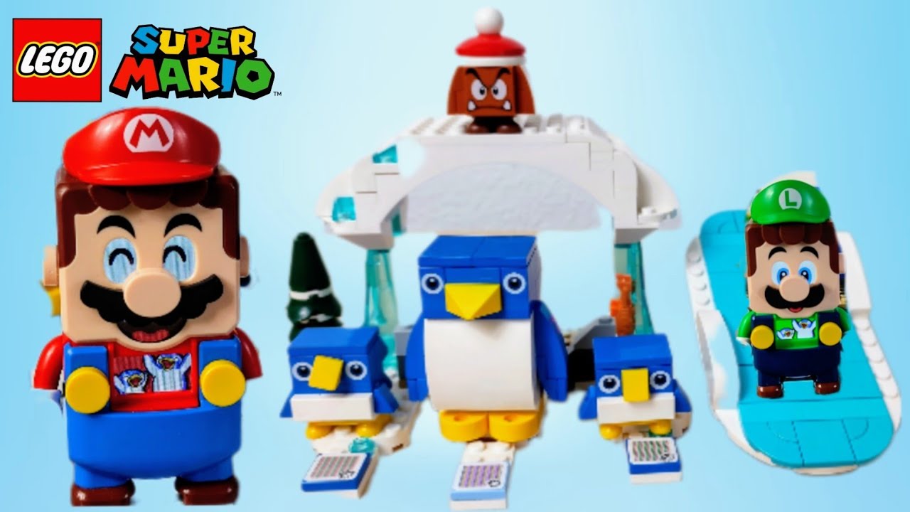 LEGO Mario and Luigi how to save the baby Penguin🐧 - YouTube