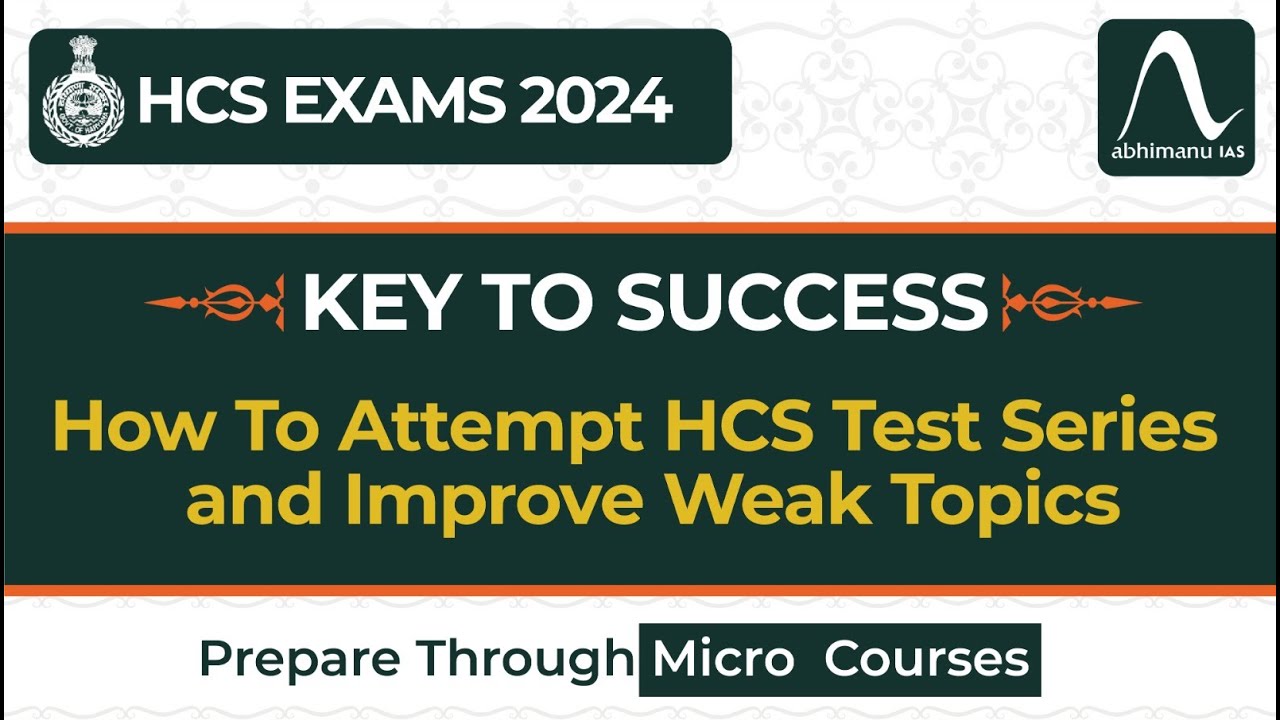 How To Attempt HCS Test Series and Clear HCS Prelims 2024 Exam in First ...