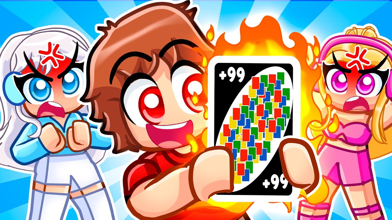 Getting +9999 CARDS in Roblox UNO With MY CRAZY FAN GIRLS... - YouTube