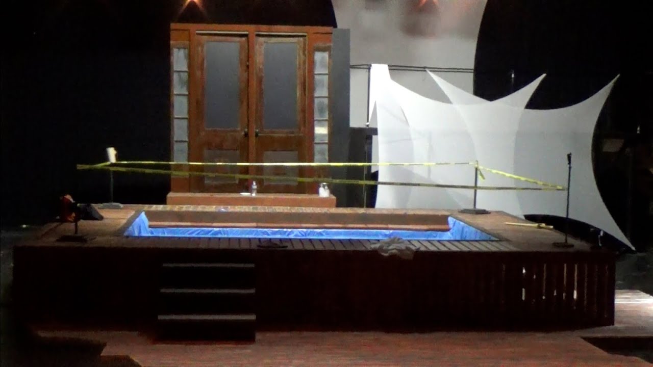 We Built a Pool On the Stage! - YouTube